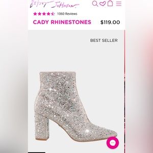 Betsey Johnson | Shoes | Betsey Johnson Cady Ankle Rhinestone Boots ...